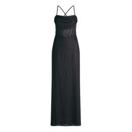 Vera Mont Damen Abendkleid "Damen im Glitzer-Look"dunkelblau, dunkelblau, Gr. 38, Netz, Obermaterial: 100% Polyester. Besatz: 100% Polyamid. Futter: