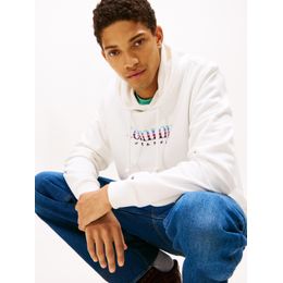 Tommy Jeans Herren Hoodie "TJM REG ENTRY DNA PLAY"ecru, Gr. XXL, Sweatware, Obermaterial: 100% Baumwolle, Sweatshirts, regular fit, mehrfarbiges
