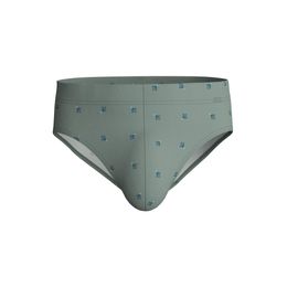 Calida Damen Slip "Grafic Cotton", Gr. XXL, gr&uuml;n, Single Jersey, Obermaterial: 90% Baumwolle, 10% Elasthan, Unterhosen, gestreift, ohne Eingriff,