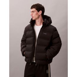Calvin Klein Herren Steppjacke "LS QUILTED BONDED CHANNEL HD PUF", schwarz, Gr. L, unifarben, Web, Obermaterial: 100% Polyester, Jacken, Mit