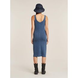 G-Star Raw G-STAR Damen Bodykleid "Overdyed Asymmetric Zip Kleid"mid blau gd, Gr. XXS, Obermaterial: 100% Baumwolle, Kleider