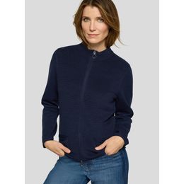 Rabe Damen Strickjacke, blau, Gr. 38, unifarben, Strick, Obermaterial: 60% Baumwolle, 40% Polyacryl, Strickjacken, mit Taschen