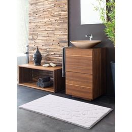 Badematte Grund, beige, Badematten