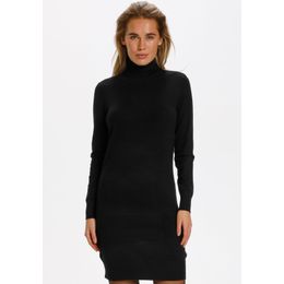 Saint Tropez Damen Strickkleid "MilaSZ U6801", schwarz, Gr. L, unifarben, Feinstrick, Obermaterial: 80% Viskose, 20% Polyamid, Kleider, mit Rollkragen