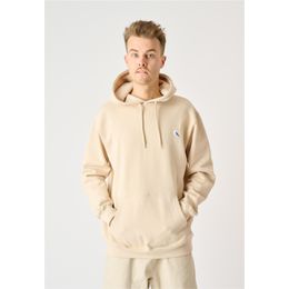 Cleptomanicx Herren Kapuzensweatshirt "Hooded Embro Gull 2", gr&uuml;n, Gr. S, bestickt, 100% Baumwolle, Sweatshirts, im klassischen Design