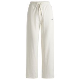 BOSS Damen Pyjamahose "CI Pants", Gr. XS, wei&szlig;, Jersey, Obermaterial: 95% Baumwolle, 5% Elasthan, unifarben, Hosen, mit BOSS Logoschriftzug
