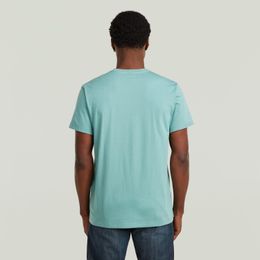 G-Star Raw G-STAR Herren T-Shirt "Base-S T-Shirt", blau, Gr. S, unifarben, Jersey, Obermaterial: 100% Baumwolle, Shirts, mit kleinem Logo-Detail