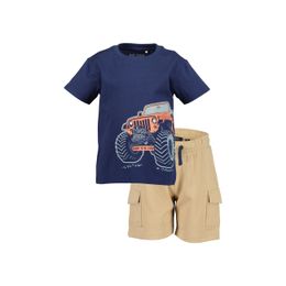 Blue Seven Jungen T-Shirt "Blue Seven Set: T-Shirt und Shorts."5750, dk blau, Gr. 116, 100% Baumwolle, Shirts