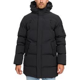 INDICODE Herren Parka "INBrighton"schwarz, Gr. S, unifarben, Web, Obermaterial: 100% Polyester, Jacken
