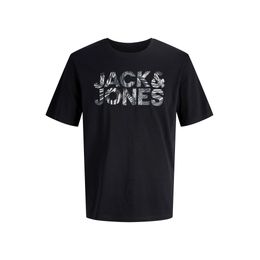 Jack & Jones Jack & Jones Junior T-Shirt 'JJEJEFF' Jungen Gr&ouml;&szlig;e 140 grau / anthrazit / schwarz / wei&szlig;