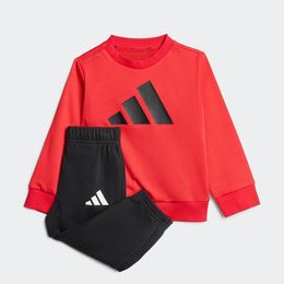 adidas Sportswear Trainingsanzug Jungen Gr&ouml;&szlig;e 92 rostrot / schwarz / wei&szlig;
