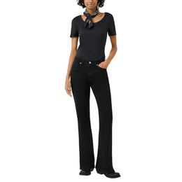 QS Damen 5-Pocket-Jeans, schwarz, Gr. 34, unifarben, Denim/Jeans, Obermaterial: 84% Baumwolle, 14% Polyester, 2% Elasthan. Futter: 70% Polyester, 30%