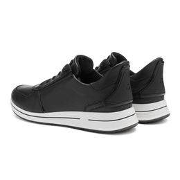 Ara Damen Slip-On Sneaker "OSAKA", Gr. 5,5, schwarz-wei&szlig;, Glattleder, unifarben, Schuhe, Keilsneaker, Slipper mit Easy2Go-Einschlupf, H-Weite