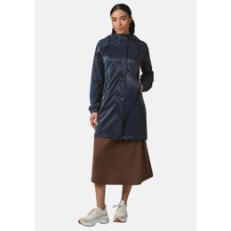 Ragwear Damen Regenmantel "Husty Rainy", blau, Gr. XS, leicht gl&auml;nzend, Obermaterial: 100% Polyester. Beschichtung: 100% Polyurethan. Innenfutter: