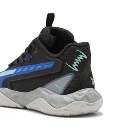 Puma Kinder Basketballschuh "Dagger 2 Mid Basketballschuhe Jugendliche", Gr. 38,5, blau, Obermaterial: Synthetik, Textil. Futter: Textil. Innensohle:
