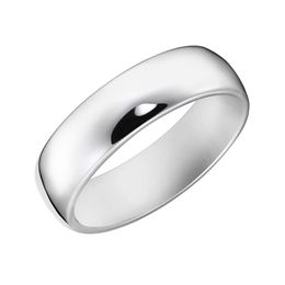Silberring "Schiene gew&ouml;lbt, Silber 925" Gr. 56, silber, Giorgio Martello MILANO, Fingerringe, Damen, 56, Silber 925 (Sterlingsilber), Silberring
