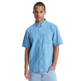 Quiksilver Herren Kurzarmhemd "Carrigan"flintstone, Gr. L, Obermaterial: 100% Walkfrottier;, Hemden
