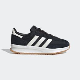 Damen Sneaker "RUN 70S 2.0", adidas Sportswear, Gr. 41, schwarz-wei&szlig;, Leder, Textil, Schuhe, inspiriert vom Design des SL72