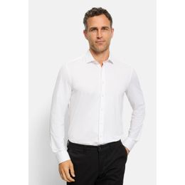 OLYMP Herren Businesshemd "OLYMP Level Five 24/Seven, Body Fit, Modern Kent", wei&szlig;, Gr. 41, 86% Polyamid, 14% Elasthan, Hemden