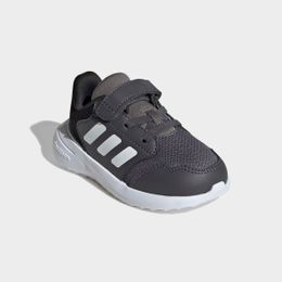 M&auml;dchen Klettschuh "TENSAUR RUN 3.0 KIDS", adidas Sportswear, Gr. 21, grau, Synthetik, Textil, Schuhe, f&uuml;r Kinder, mit Klettverschluss