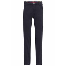 MEYER Herren Chinos "Diego", blau, Gr. 48, unifarben, 97% Baumwolle, 3% Elasthan, Hosen, mit Stretch-Dehnbund