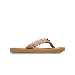 Roxy Jungen Sandale "Rg Porto Raffia", Gr. 12blau, braun, wei&szlig;, Obermaterial: 90% synthetisches Raffia/10% Textilpolyester, Futter: 100%