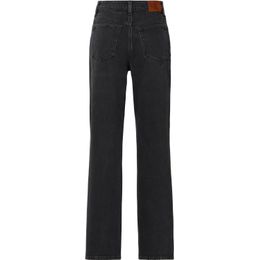 Damen Straight-Jeans "HGH RS STRGHT CK ESS", schwarz, Gr. 27, Calvin Klein Jeans, Denim/Jeans, Obermaterial: 99% Baumwolle, 1% Elasthan, Jeans, Mit