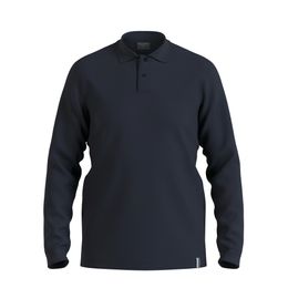 OLYMP Herren Langarm-Poloshirt, blau, Gr. XXXL, Jersey, Obermaterial: 100% Baumwolle, Shirts, regular fit, basic, formbest&auml;ndig