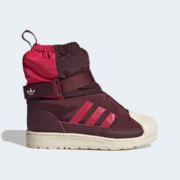 M&auml;dchen Winterstiefel "SUPERSTAR 360 WINTERIZED STIEFEL F&Uuml;R KINDER", adidas originals, Gr. 30maroon, wonder wei&szlig;, ruby rot, Synthetik, Textil,