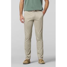 MEYER Herren Chinos "BONN Art.1-5063", beige, Gr. 98, unifarben, 97% Baumwolle, 3% Elasthan, Hosen, mit buntgewebtem Innenfutter