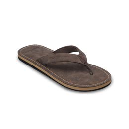 Quiksilver Herren Sandale "Molokai Nubuck", Gr. 7, braun, Obermaterial: 98% PU-Nubuk/2% Polyester-Textil, Futter: 100% Polyester-Textil,