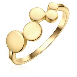 Rafaela Donata Damen Silberring "RD5023", 52, Silber 925 (Sterlingsilber), 1,5mm, gold, Silber 925 (Sterlingsilber), Fingerringe