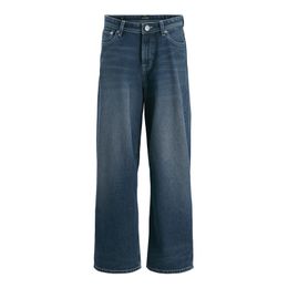 Jack & Jones Kinder Relax-fit-Jeans "JJIDAVE JJORIGINAL SQ 138 SN JNR"blau denim, Gr. 158, JACK & JONES JUNIOR, Abriebeffekte, Denim/Jeans, Obermaterial: 100%
