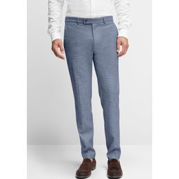 Anzughose Cinque "CIBRAVO", Herren, Gr. 56, N + S Gr, blau, Web, Obermaterial: 59% Viskose, 39% Polyester, 2% Elasthan, gemustert, schmal lang, Hosen Anzughose, in dezentem Muster, Slim Fit