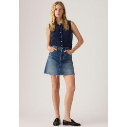 Levi's LEVI'S Damen Jeansrock "DECONSTRUCTED SKIRT H1'26"free lunch skirt, Gr. 28, unifarben, Web, Obermaterial: 100% Baumwolle, R&ouml;cke, im Five-Pocket Style