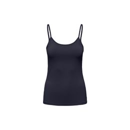 Only Damen T-Shirt "T-Shirt ONLEA NEW SINGLET JRS 1er Pack", blau, Gr. S, Obermaterial: 94% Polyamid PA. 6% Elasthan EL., Shirts