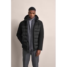 Bugatti Herren Kurzjacke, schwarz, Gr. 48, unifarben, 77% Polyamid, 23% Elasthan, Jacken, mit Stretchfunktion