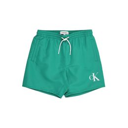 Calvin Klein Swimwear Badeshorts Jungen Gr&ouml;&szlig;e 152/164 t&uuml;rkis / wei&szlig;