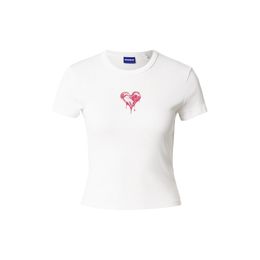 Hugo T-Shirt 'Dever' Damen Gr&ouml;&szlig;e L beige / pink