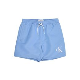 Calvin Klein Swimwear Badeshorts Jungen Gr&ouml;&szlig;e 164/176 blau / wei&szlig;