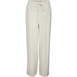 V&eacute;ro Moda VERO MODA Damen Schlupfhose "VMJESMILO HW WIDE PANTS WVN NOOS", beige, Gr. XL, unifarben, Web, Obermaterial: 55% Viskose, 45% Leinen, Hosen, mit