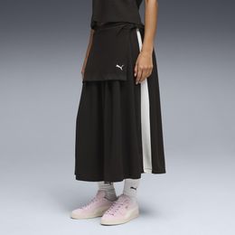 Puma Damen Jerseyrock "T7 Midi Faltenrock Damen"schwarz, Gr. S, Obermaterial: 100% Polyester. Taschenfutter: 100% Polyester. Einsatz: 100% Polyester,