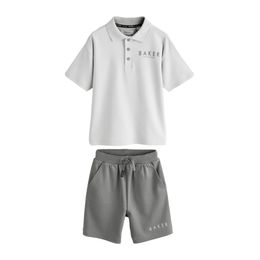 Baker By Ted Baker Set Jungen Gr&ouml;&szlig;e 104 hellgrau / dunkelgrau