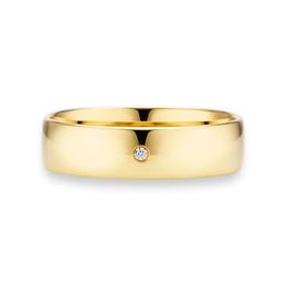 Phoenix PH&Ouml;NIX Damen Trauring "Schmuck Partnerring Ehering Verlobungsring Freundschaftsring", 66, 0,01 SI = kleine Einschl&uuml;sse mit Brillant, Silber 925