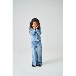 KIDS Only M&auml;dchen Jeansjacke "KMGSARA LIGHT BLUE DNM JACKET NOOS"light blau denim, Gr. 122, unifarben, Denim/Jeans, Obermaterial: 79% Baumwolle, 20%