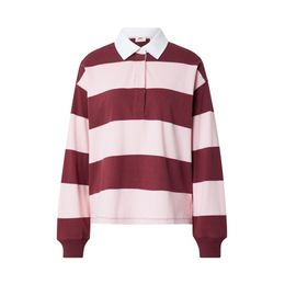 Levi's Levi's 'Reenie Rugby Long Sleeve Tee' Damen Gr&ouml;&szlig;e S rosa / weinrot / wei&szlig;