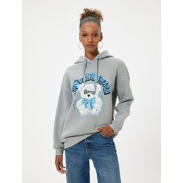 KOTON Sweatshirt female Grey size XS