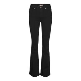 V&eacute;ro Moda VERO MODA Damen Bootcut-Jeans "VMFLASH MR FLARED JEANS LI140 GA NOOS", schwarz, Gr. S, unifarben, Denim/Jeans, Obermaterial: 57% Modal, 39%