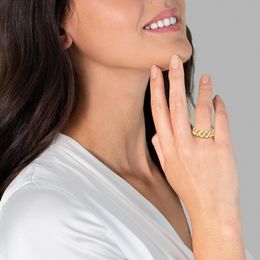 YOKOAMII Damen Fingerring "Y137", 50, Metall, 2,3mmgelbgold, Metall, Fingerringe, Ring gelbgold