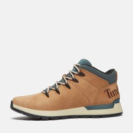 Timberland Herren Schn&uuml;rboots "SPRINT TREKKERMID LACE UP SNEAKER", Gr. 42md braun nubuck w gr&uuml;n, Leder, Schuhe, Winterschuhe, Sneakerboots,
